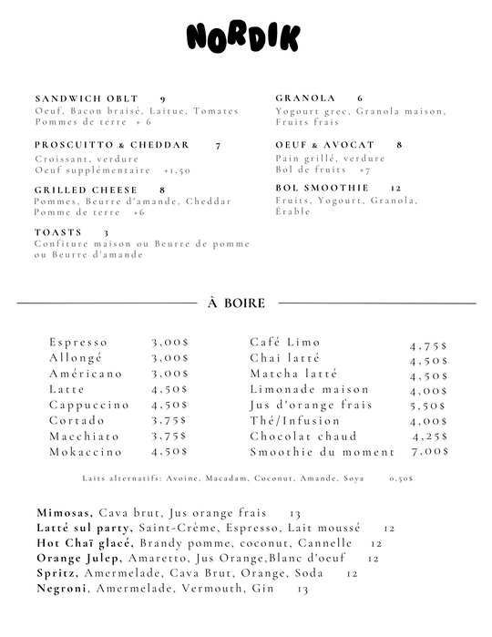 Menu – Nordik